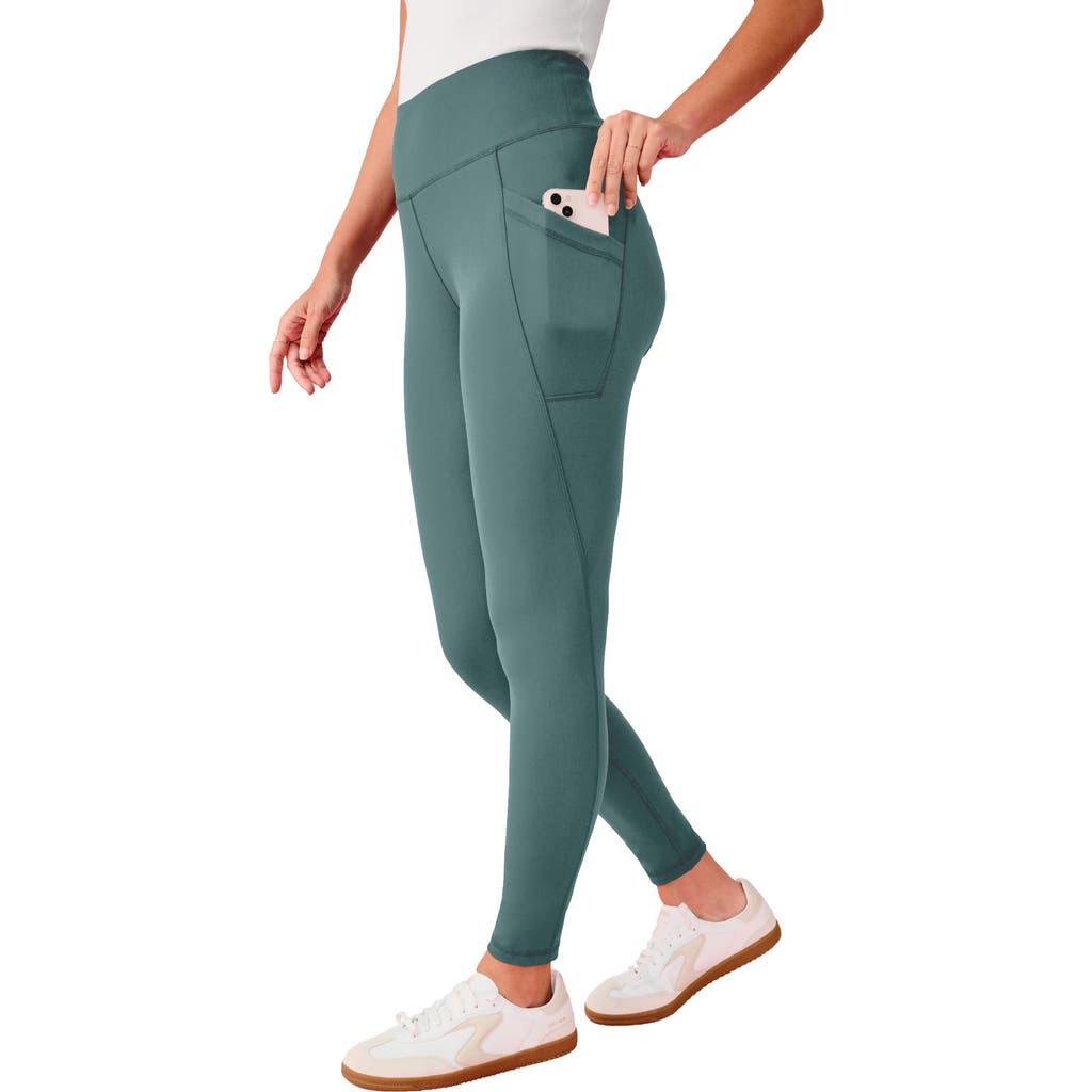 ROAMAN'S soft sculpt side pocket legging (plus)